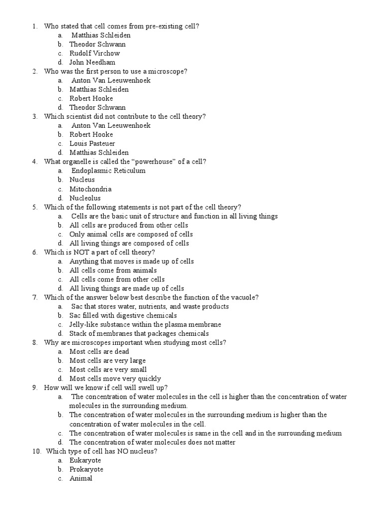 Gen Bio Reviewer | PDF | Meiosis | Cell (Biology)