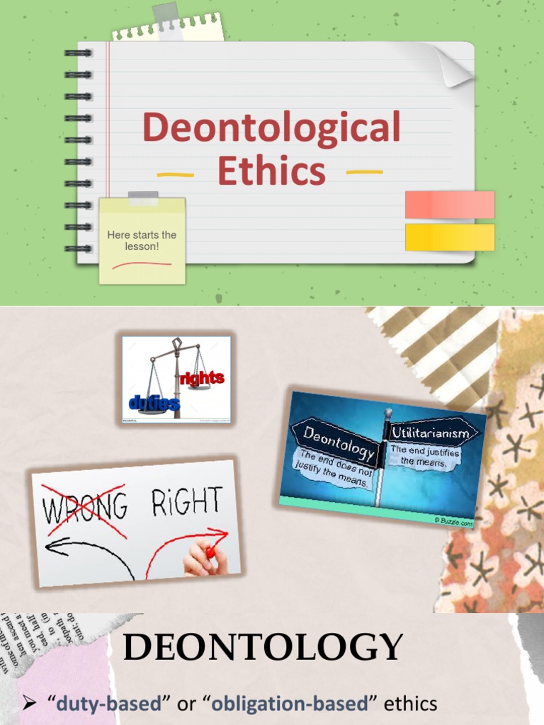 Deontological Theory | PDF