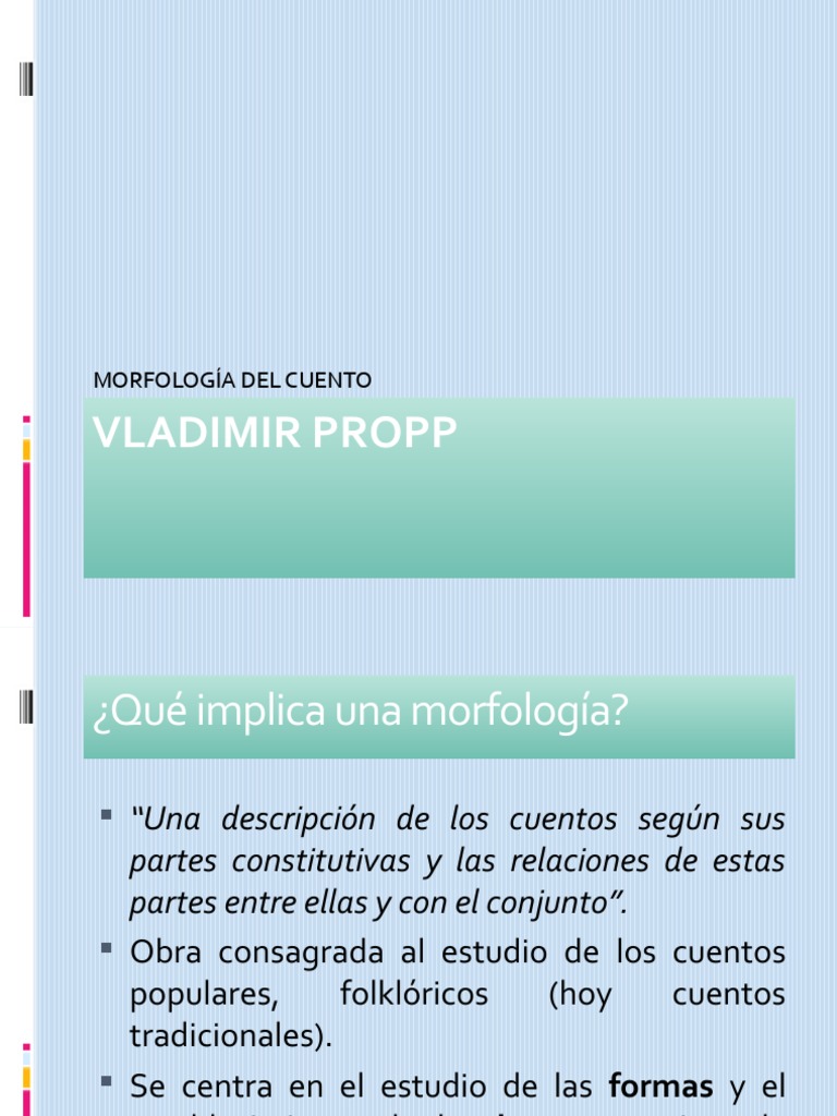 Vladimir Propp 1 | PDF | Folklore