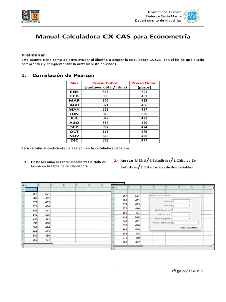 Guia para Ti CX Cas | PDF | Regresión lineal | Enseñanza de matemática Guia para Ti CX Cas | PDF | Regresión lineal | Enseñanza de matemática