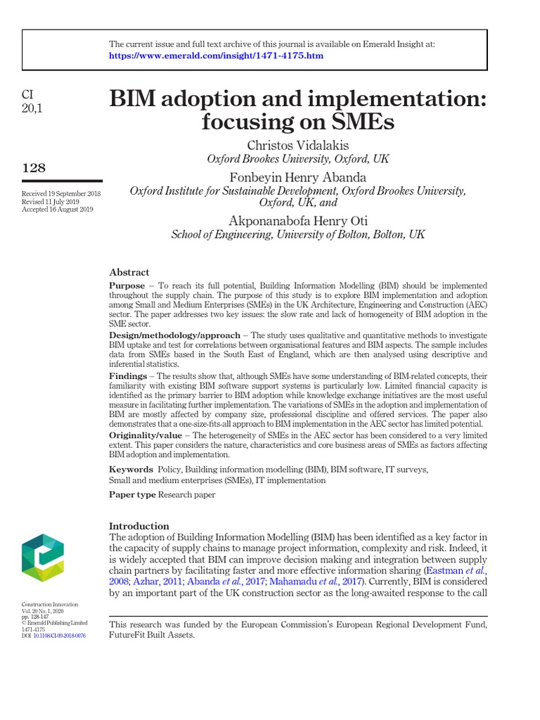 BIM Adoption and Implementation | PDF | Building Information Modeling ...