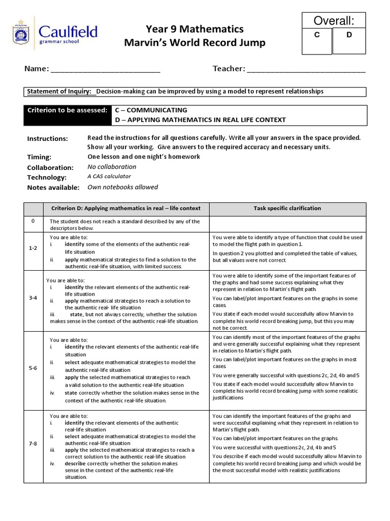 Non Linear Task Record Jump Criterion C and D | PDF | Cartesian ... Non Linear Task Record Jump Criterion C and D | PDF | Cartesian ...