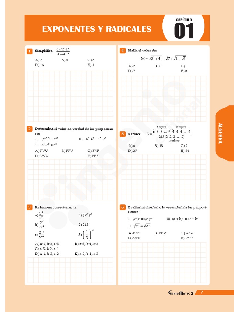 Algebra | PDF | Aritmética | Matemáticas De La Computación