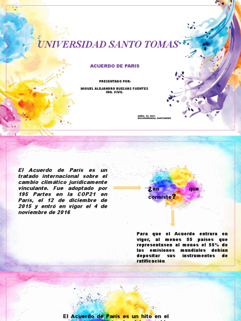 Acuerdo De Paris Pdf Gases De Efecto Invernadero Mitigación Del