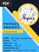 Physics Project Report: Submitted To: Submitted by | PDF | Transformer ...