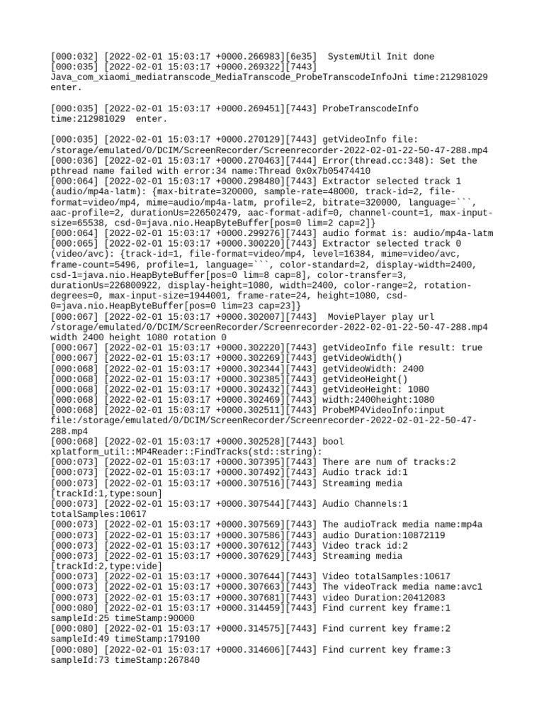 Trace | PDF | Codec | Data Compression