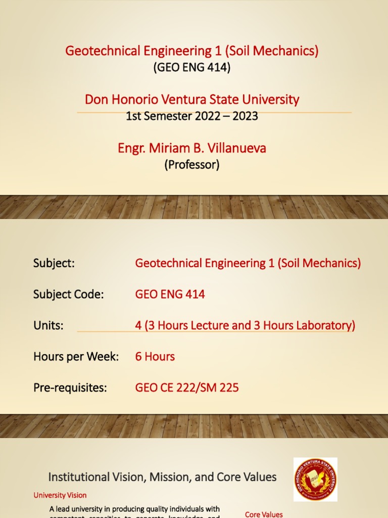 GEO ENG 414 Online Orientation | PDF | Soil Mechanics | Solid Mechanics