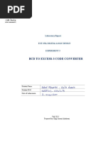 DLD Design of Combinational Circuits BCD To Excess 3 Code Converter | PDF