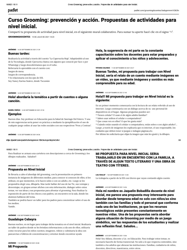 Curso Grooming - Prevención y Acción. Propuestas de Actividades para ...