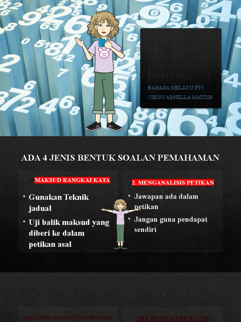 Teknik Menjawab Pemahaman Komsas Tingkatan 2 | PDF | Seni & Disiplin Bahasa
