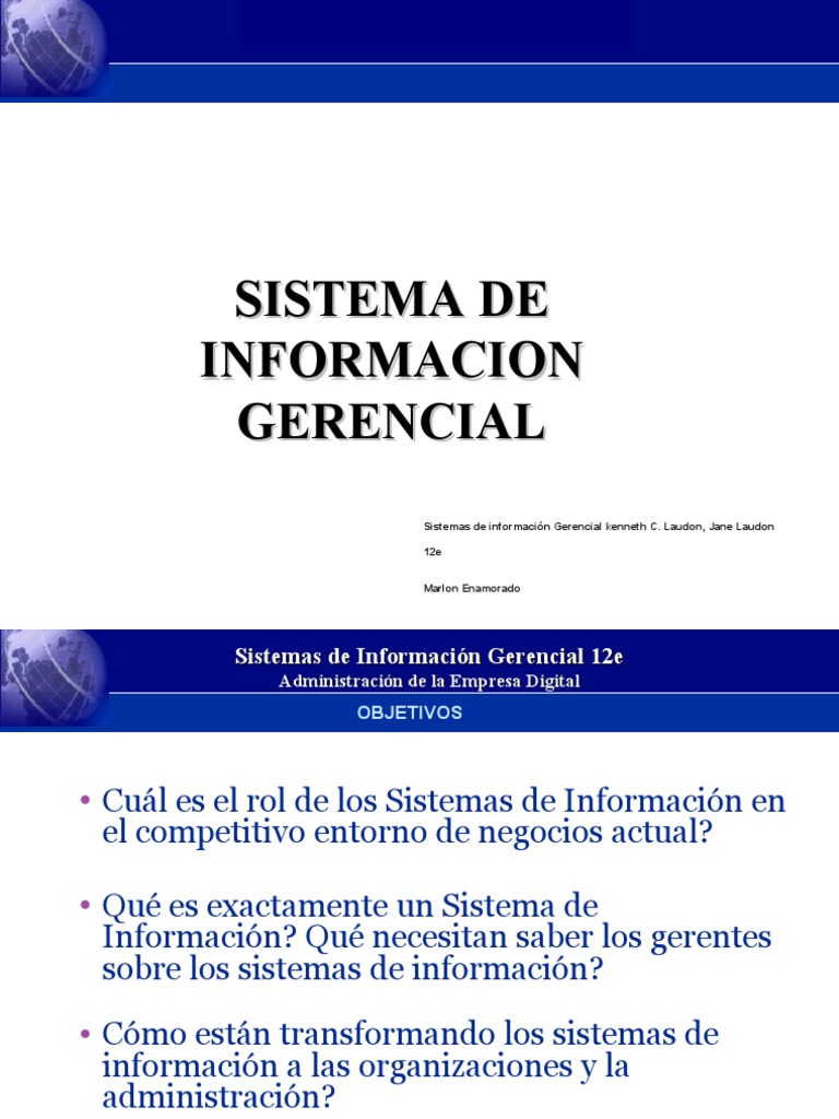 Sistemas de Información Gerencial 12e | PDF | Sistema de informacion ...