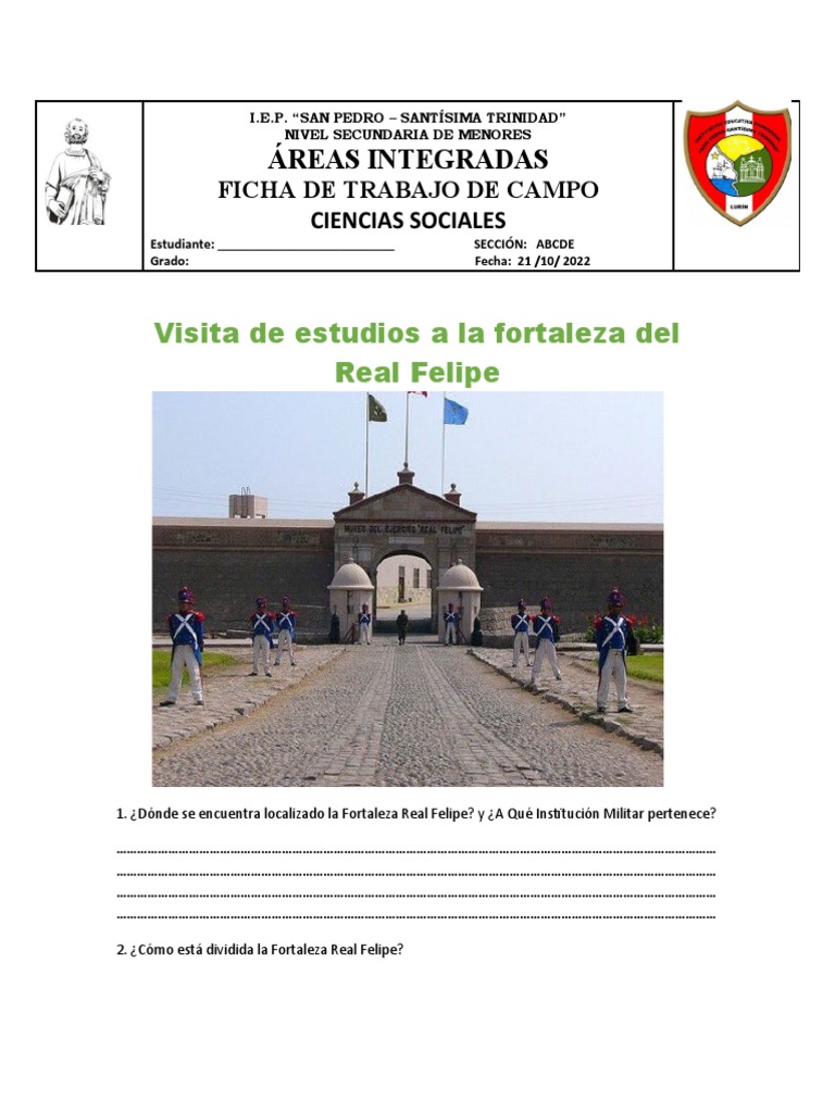 2022 Visita de Estudios A La Fortaleza Del Real Felipe | PDF