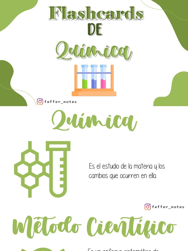 Flashcards de Quimica, Create by @feffer - Notes | PDF | Importar | Celsius