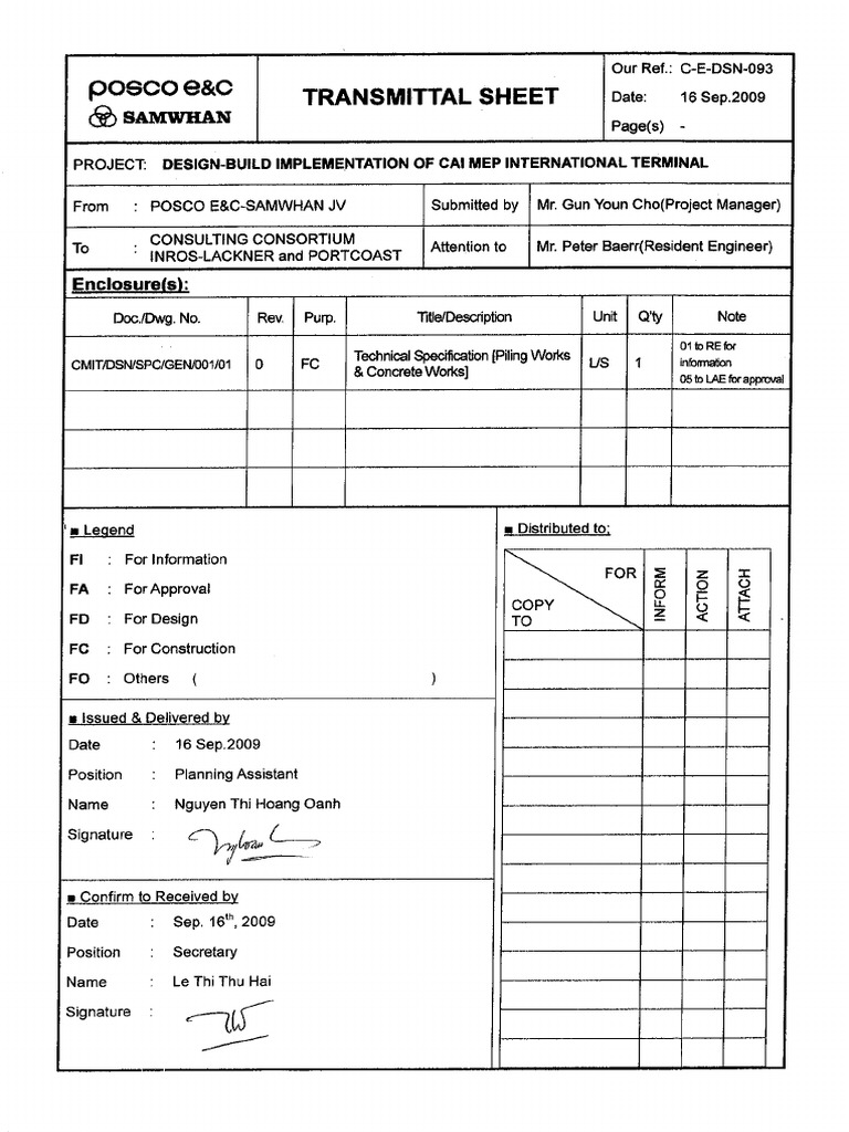 Cai Mep Project Pile Spec | PDF | Concrete | Deep Foundation