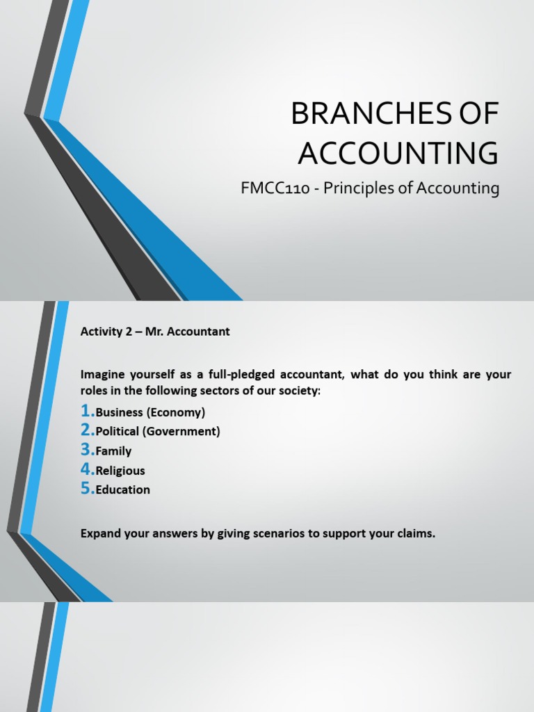 2 Branches of Accounting | Download Free PDF | Accounting | Financial ...