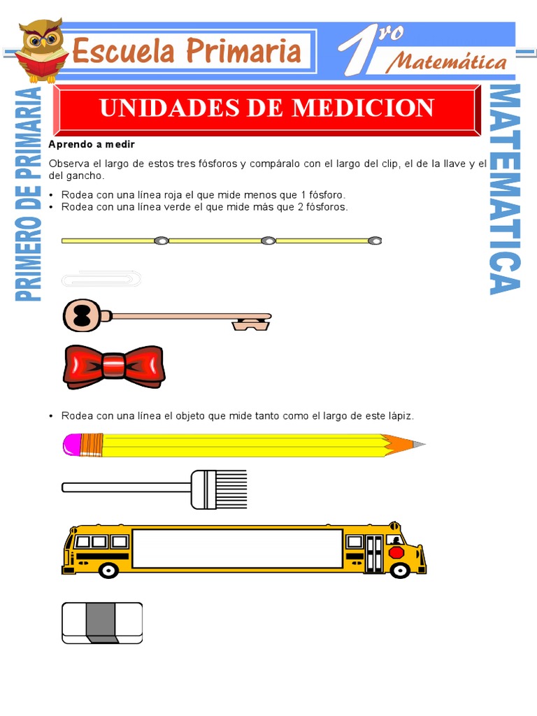 Actividades de Medición para Primer Grado | PDF