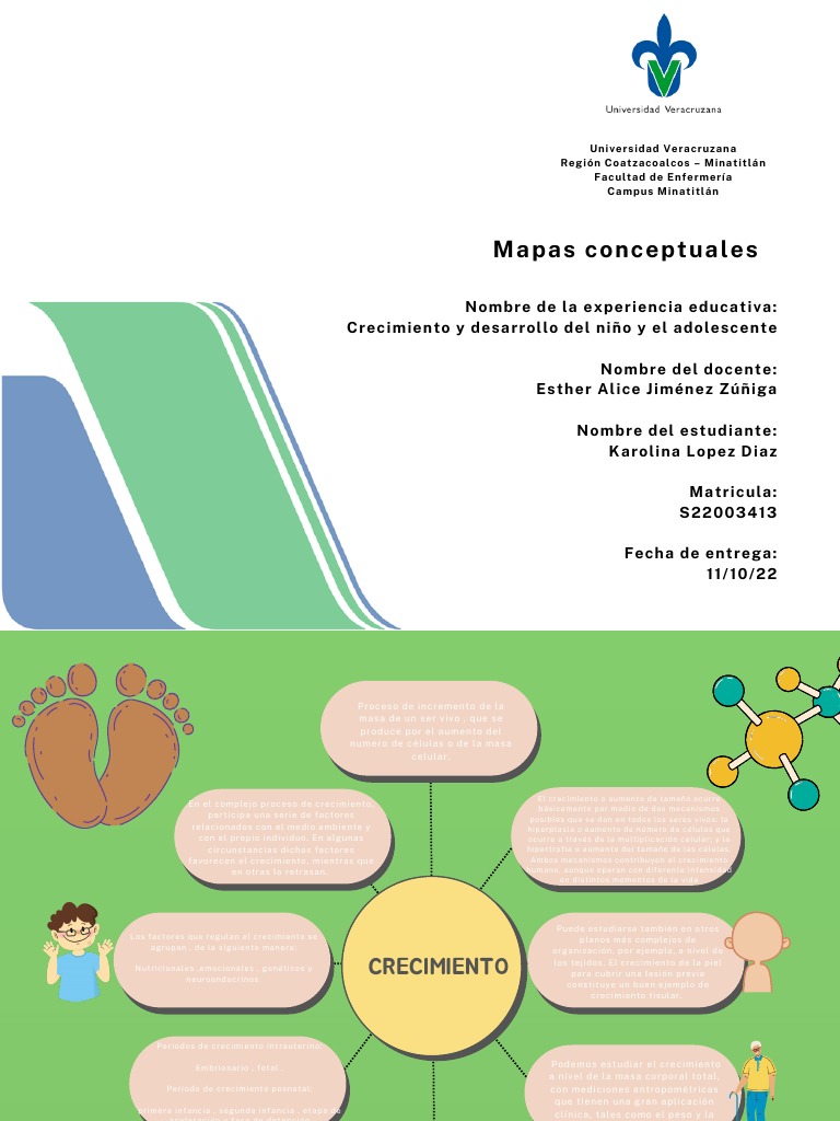 Mapas Conceptuales Crecimiento y Desarrollo Karolina Lopez Diaz | PDF ...