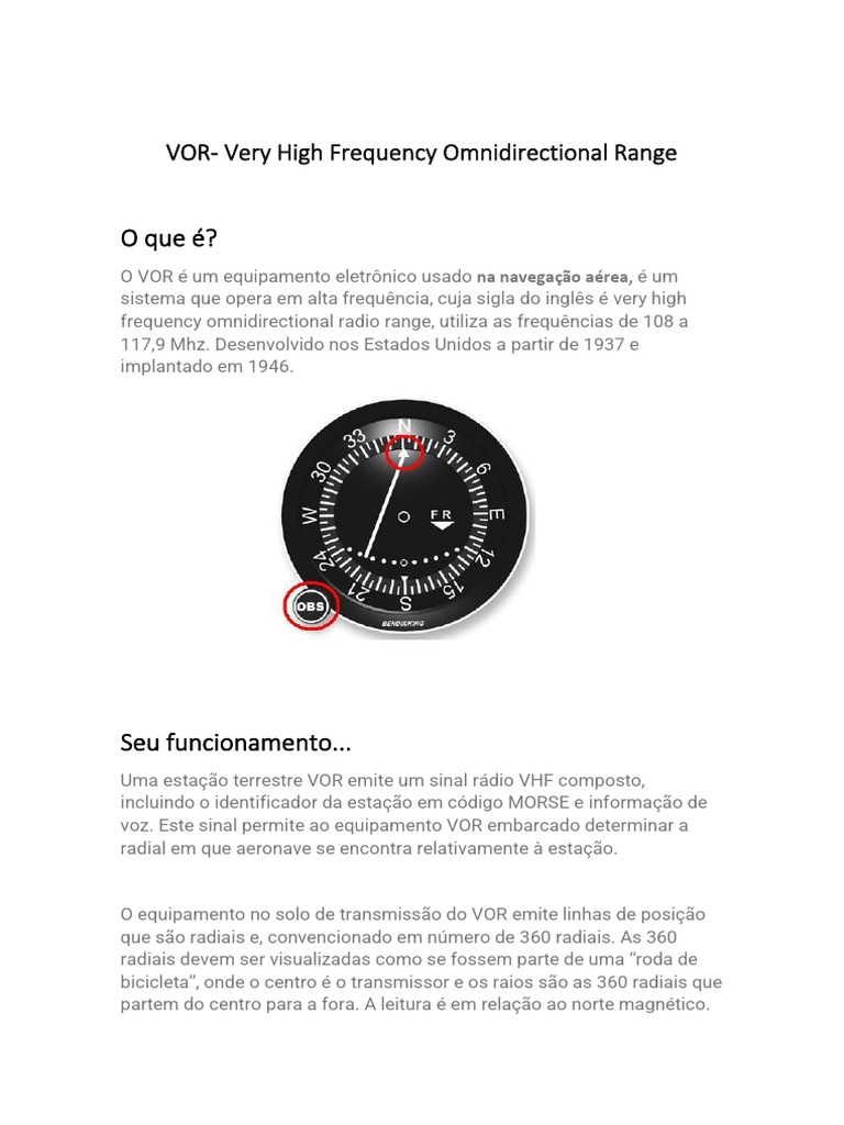Oqueé?: Very High Frequency Omnidirectional Range | PDF