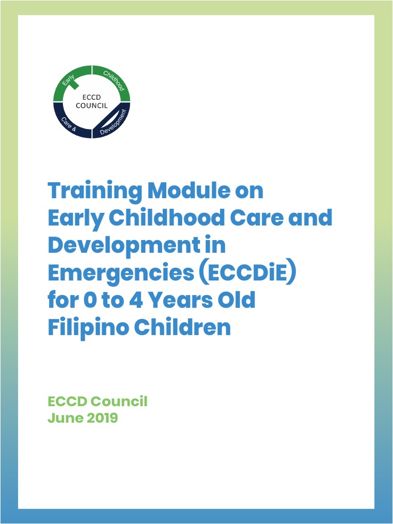 Training Module On ECCD in Emergencies | PDF | Children's Rights ...