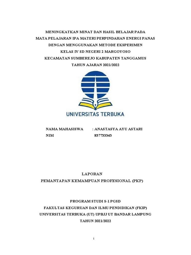 LAPORAN PKP - ANASTASYA AYU ASTARI - 837733343 - Converted - by - Abcdpdf (1) - Dikonversi | PDF
