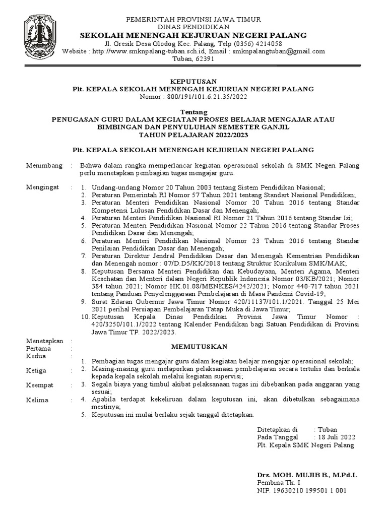 Konsideran PBM | PDF