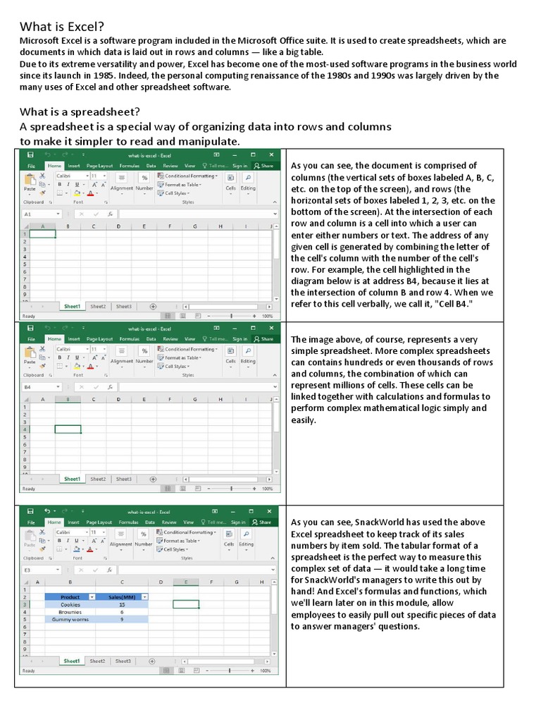 What Is Excel | PDF | Spreadsheet | Microsoft Excel