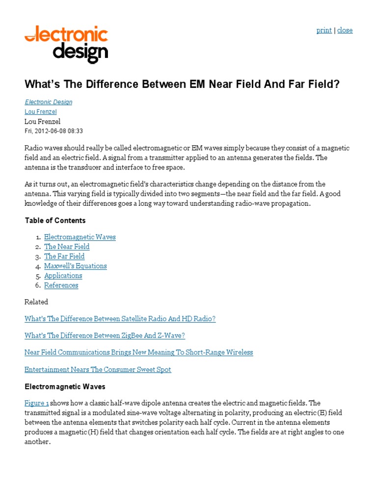 What's The Difference Between EM Near Field and Far Field?: Electronic ... What's The Difference Between EM Near Field and Far Field?: Electronic ...