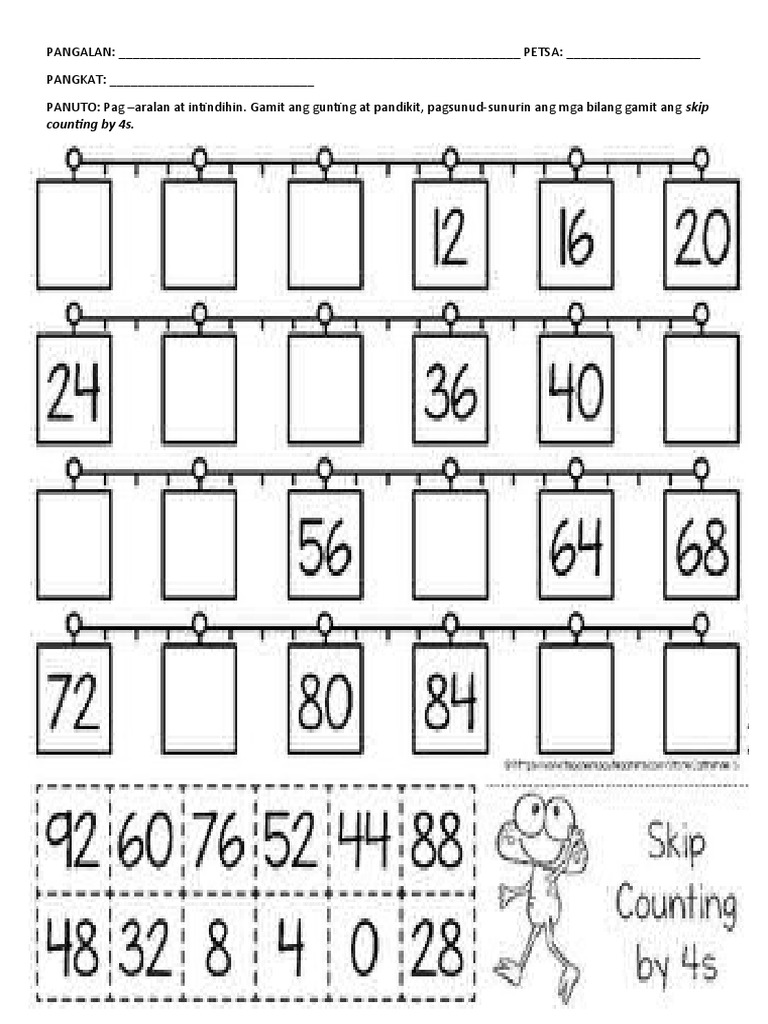 Math Skip Counting 2,3,4,5 | PDF