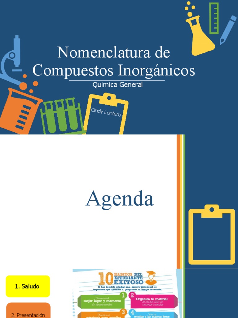 Nomenclatura de Compuestos Inorgánicos | PDF | Compuestos químicos | Compuesto inorgánico