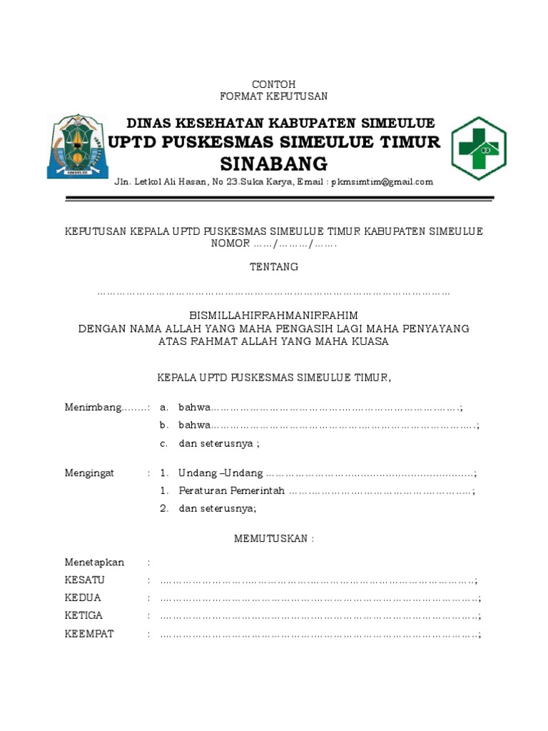 Contoh Format Sesuai Tata Naskah | PDF