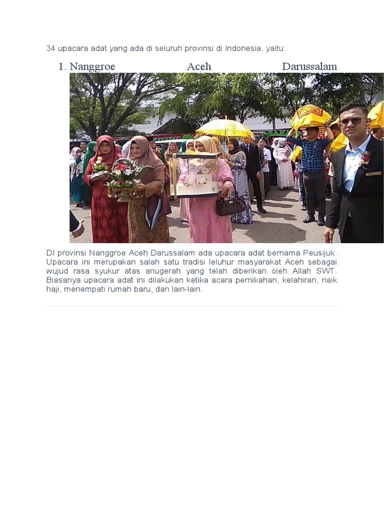 Nanggroe Aceh Darussalam | PDF