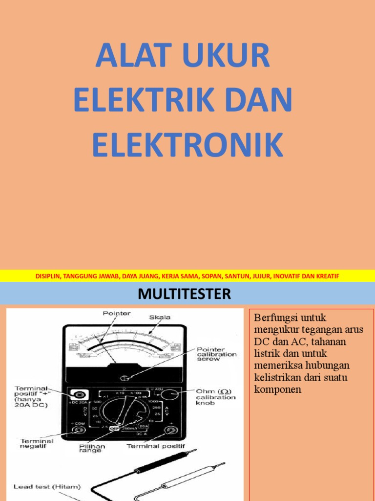 Alat Ukur Elektrik Dan Elektronik | PDF