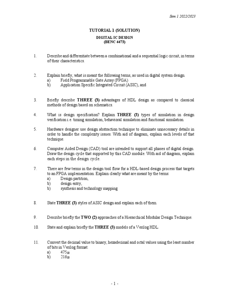 Tutorial Com Pdf Field Programmable Gate Array Hardware Description Language