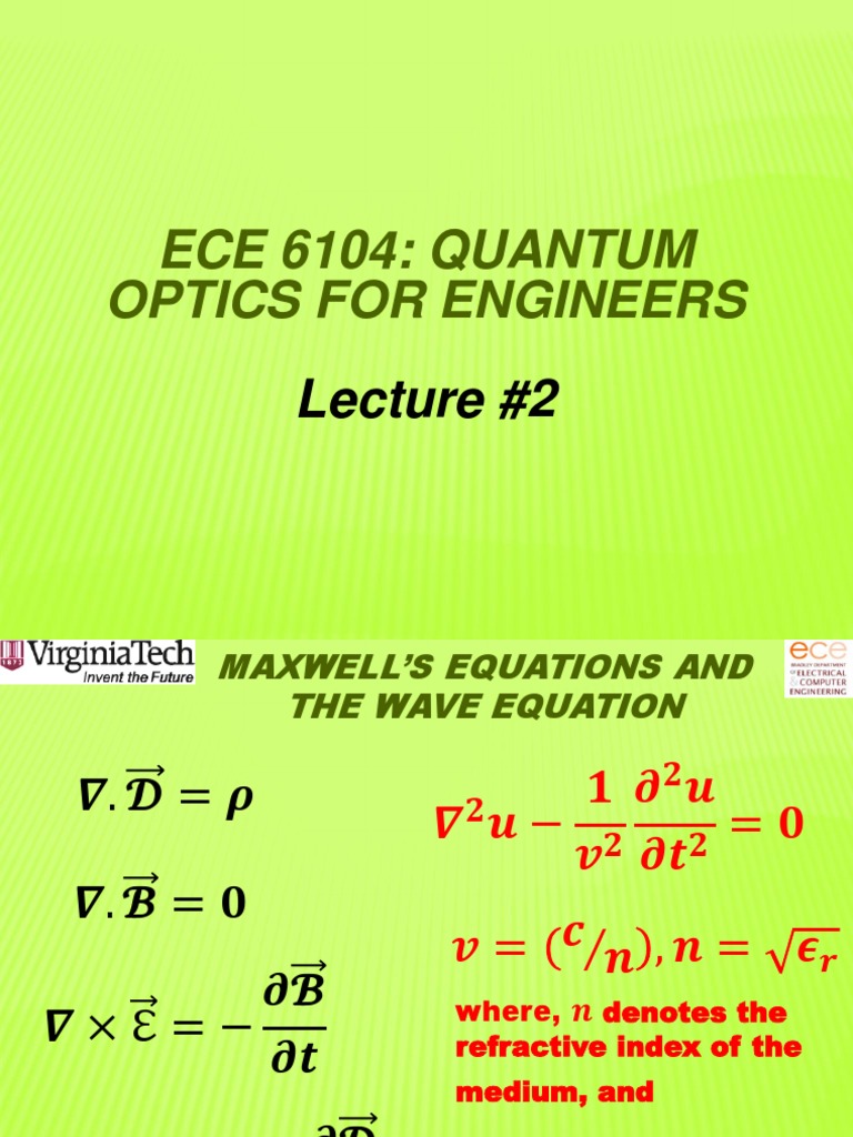 Lecture 2 Pdf Polarization Waves Optics