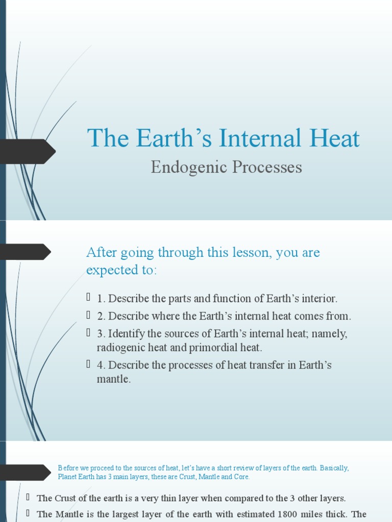 The Earth's Internal Heat | PDF | Heat Transfer | Convection