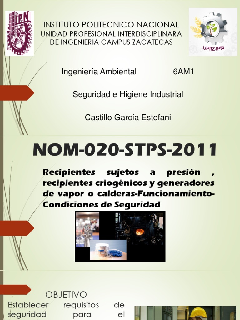 Nom 020 STPS 2011 | PDF | Vapor | Presión