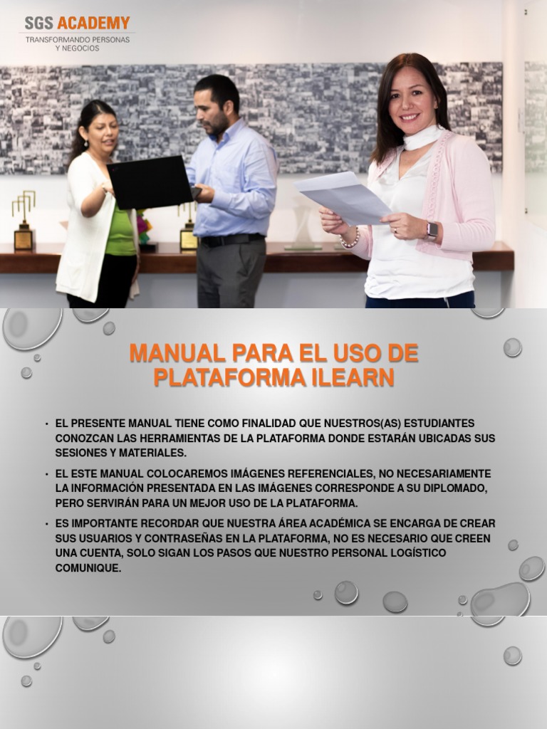 Manual - Uso de Plataforma Ilearn 2022 | PDF | Prueba (evaluación ...