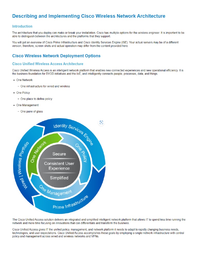 08-Describin and Implementing Cisco Wireless Network Architecture | PDF