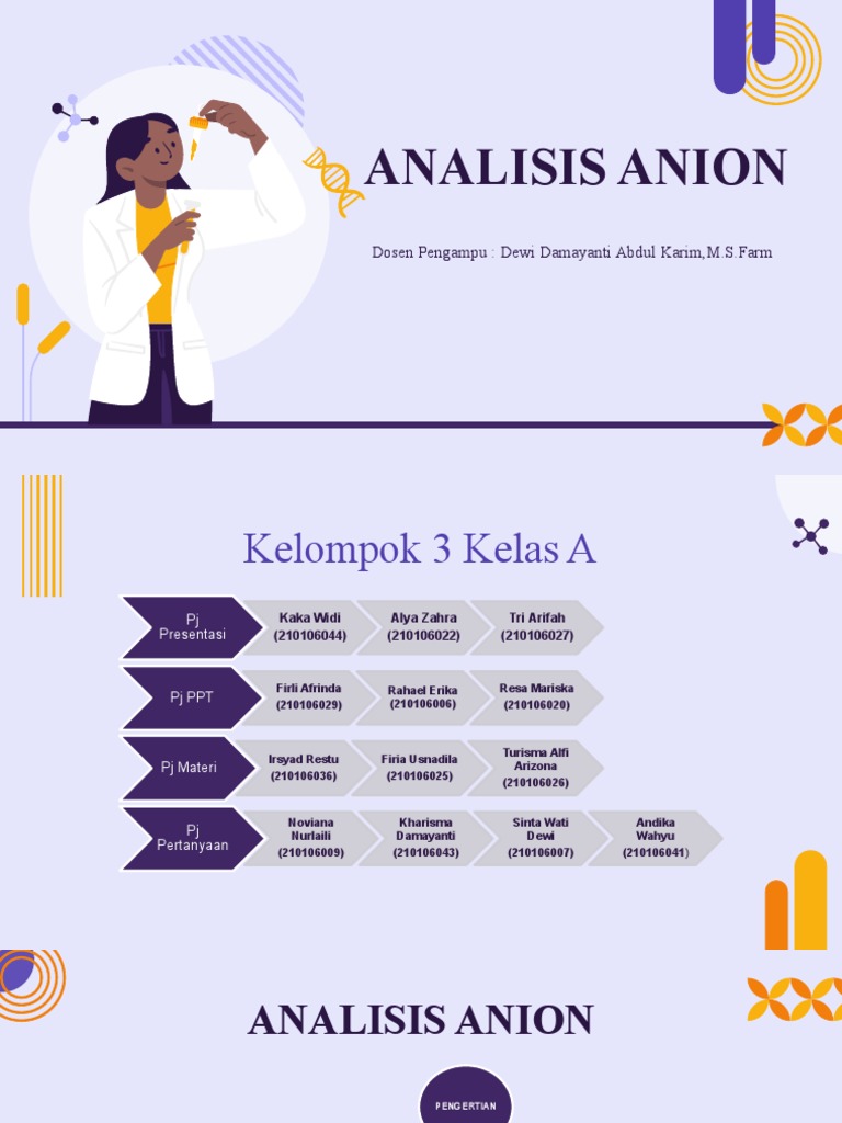 Analisis Anion: Metode dan Golongan | PDF