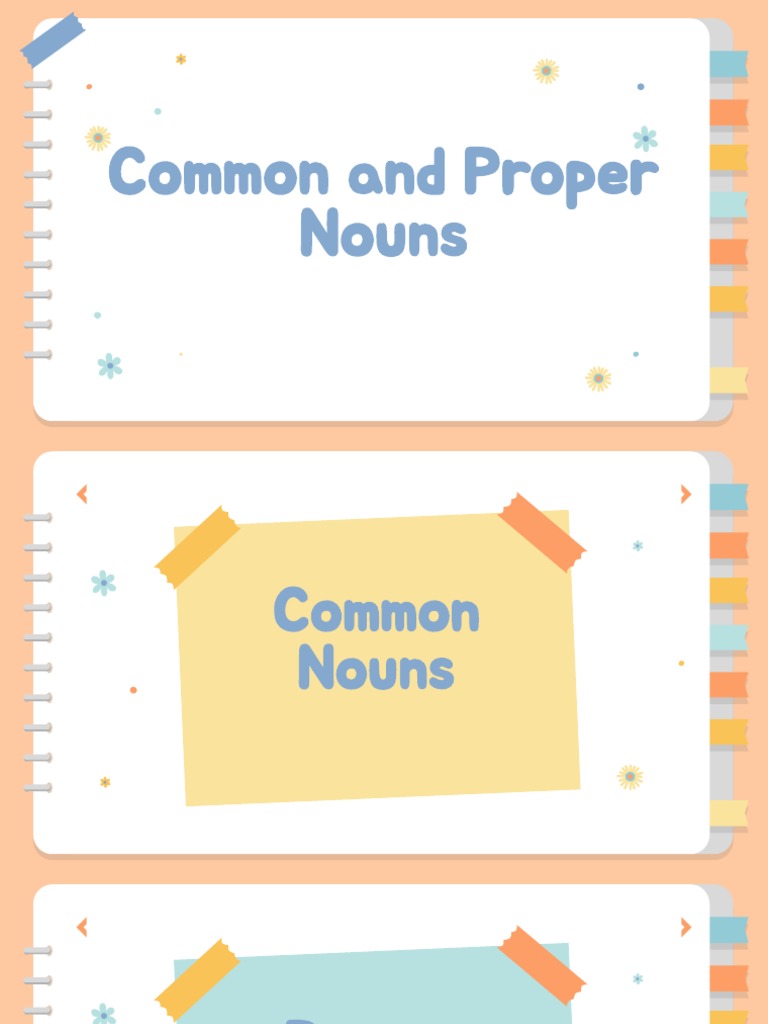 Common and Proper Nouns Explained | PDF