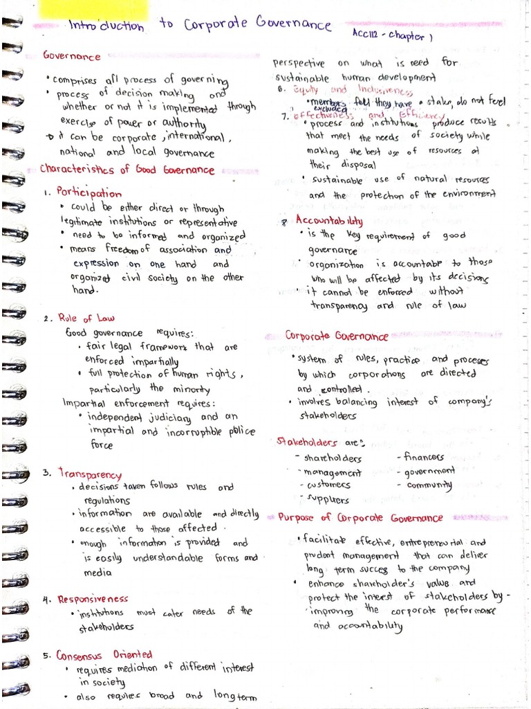 Corporate Governance, Business Ethics and Risk Management Reviewer | PDF