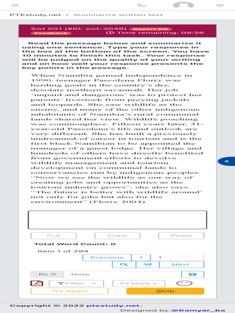 PTE Academic Practice | PDF