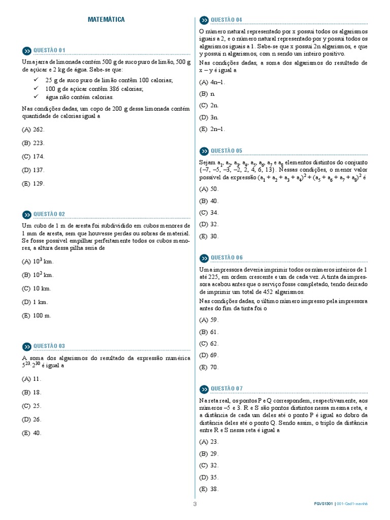 Prova - FGV-SP 2014 | PDF | Círculo | Triângulo