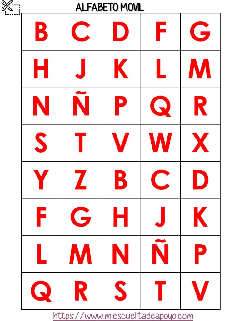 Alfabeto Movil para Imprimir | PDF
