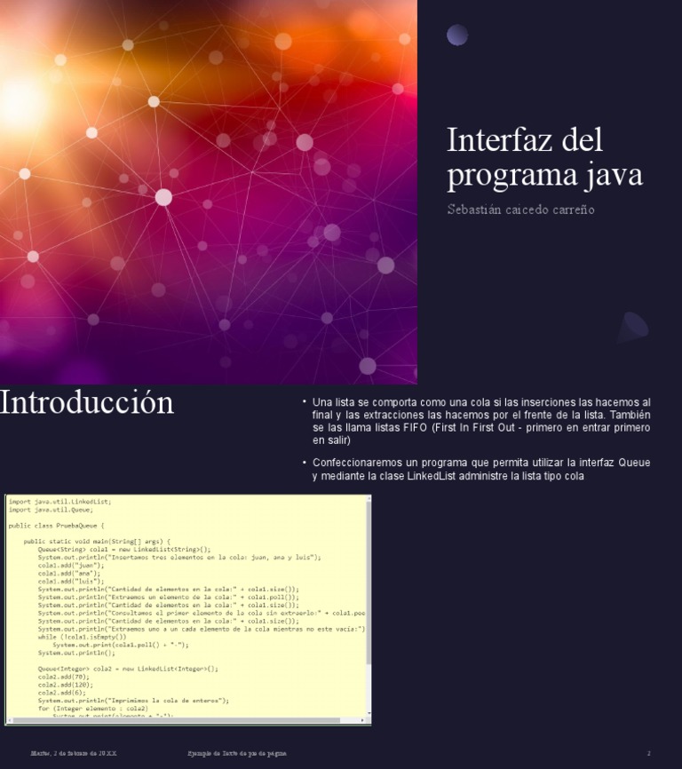 Interfaz Del Programa Java | PDF