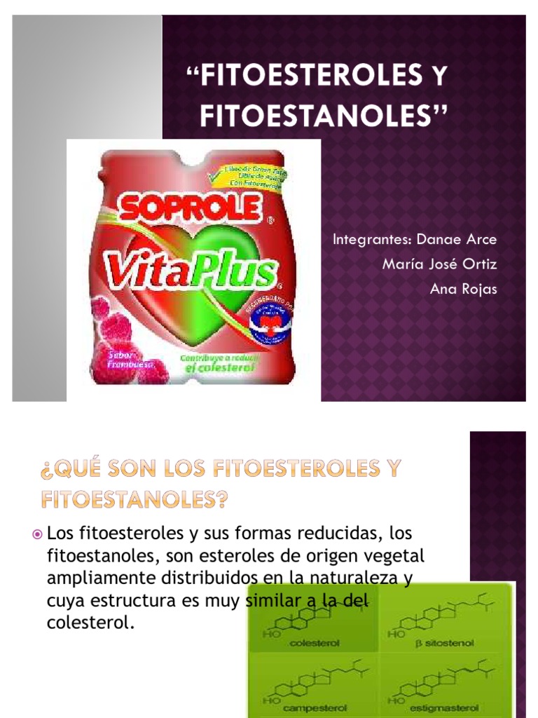 fitoesteroles y fitoestanoles