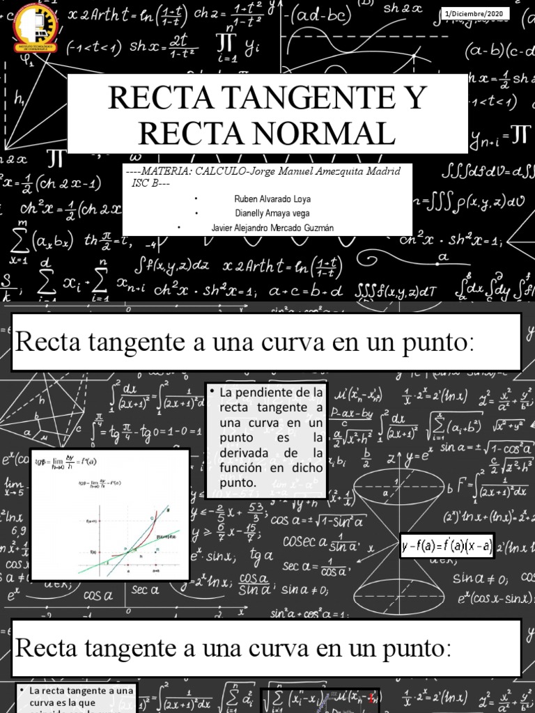Recta Tangente y Recta Normal | PDF