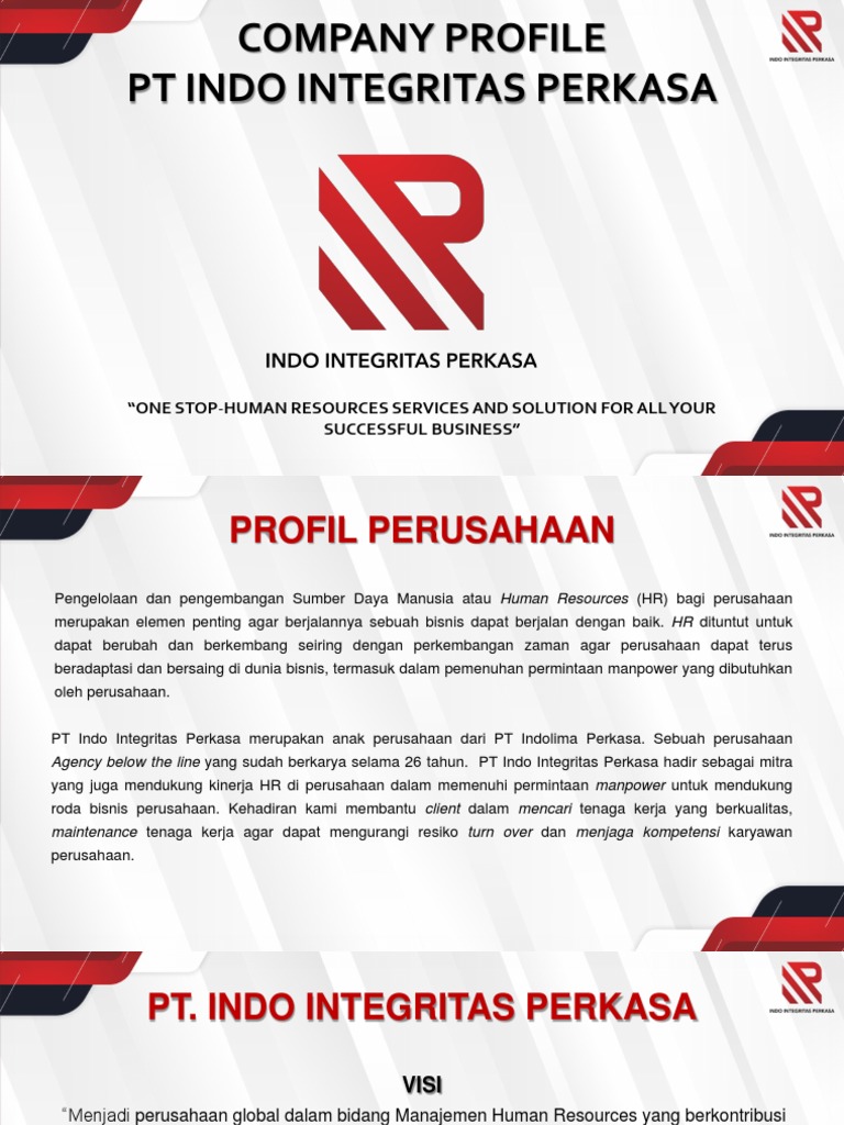Compro PT Indo Integritas Perkasa 2022 | PDF