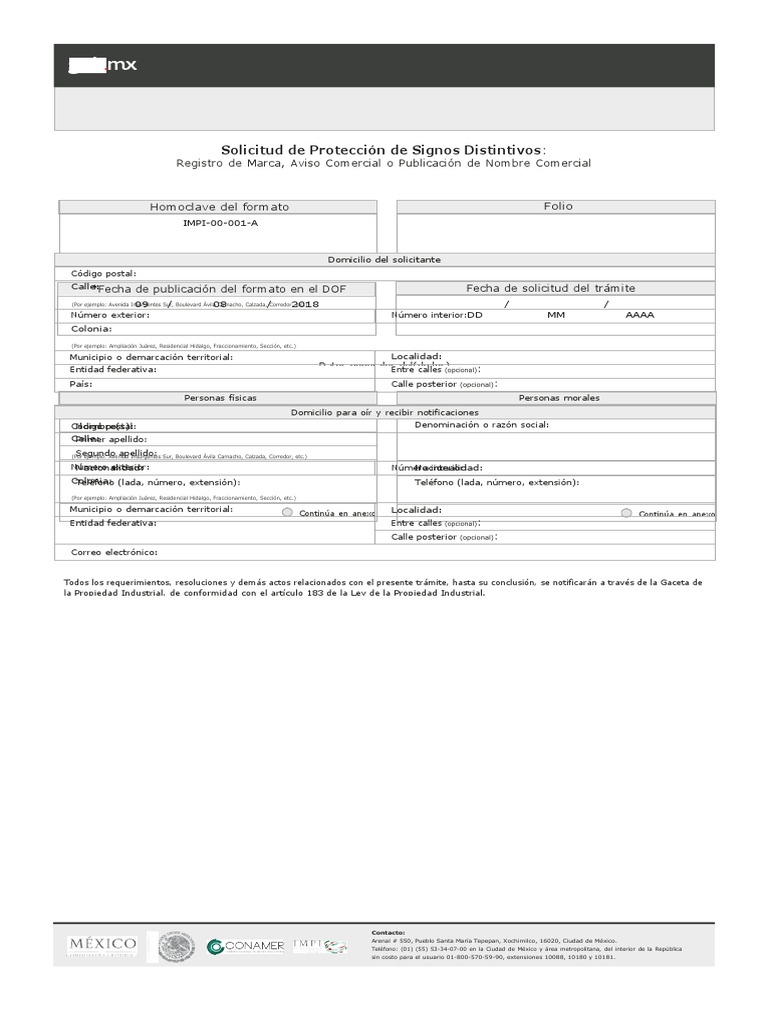 Solicitud Impi | PDF | Marca comercial | México