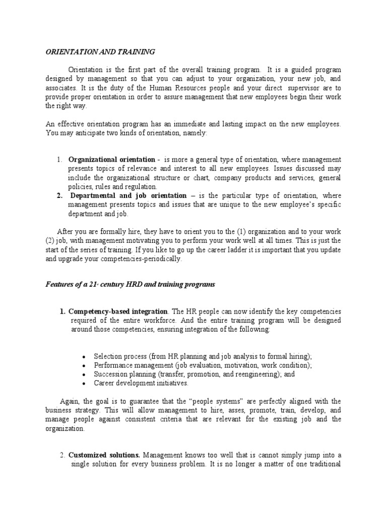 Orientation and Training Overview | PDF | Adult Education | Learning